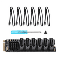 IMCBSTT PCIE to SATA 6Gpbsx6-Port Expansion Card+SATA Cable M.2 MKEY ...