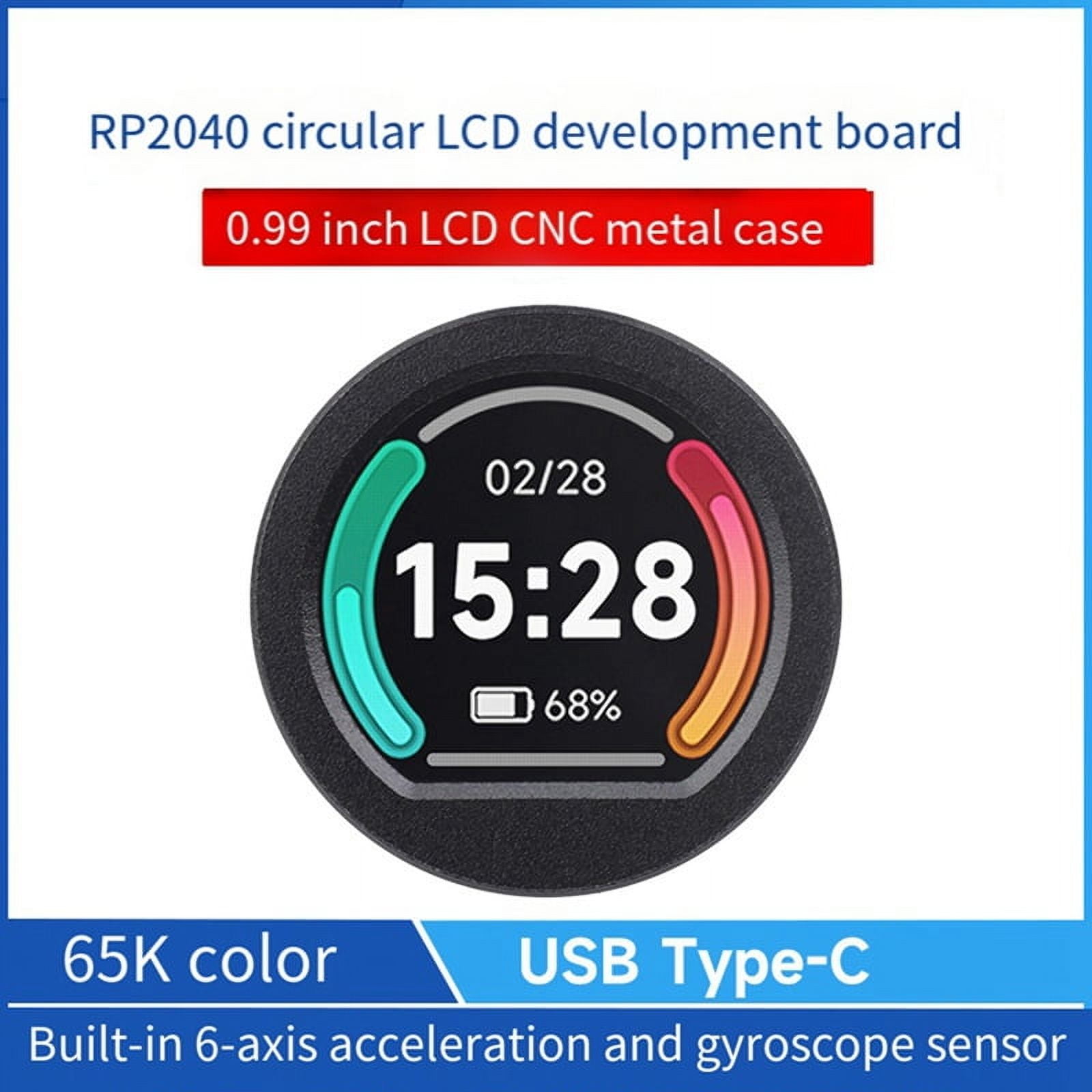 IMCBSTT RP2040 Microcontroller MCU Board 0.99Inch Round LCD Display ...