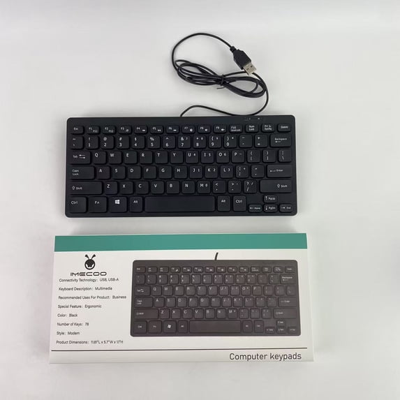 IMECOO Computer keypads,Mini Wired KeyboardUltra Thin and Light ...