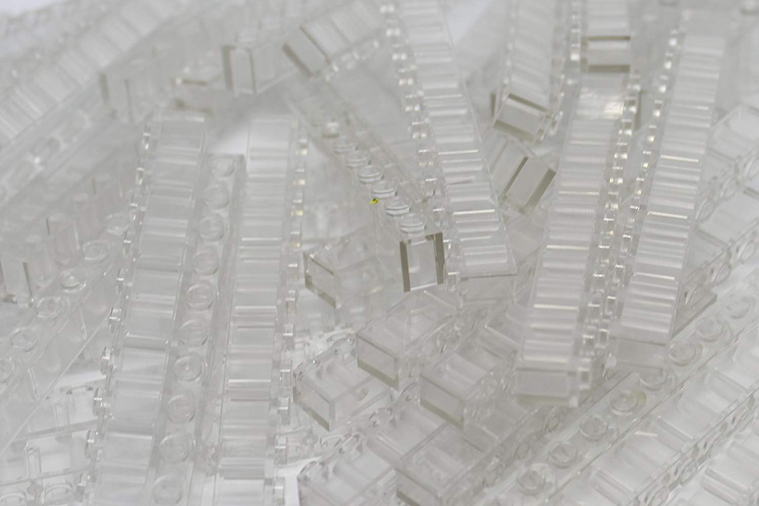 IMEX 1x12 Stud Clear Interlocking Building Bricks 80 Pack Compatible ...