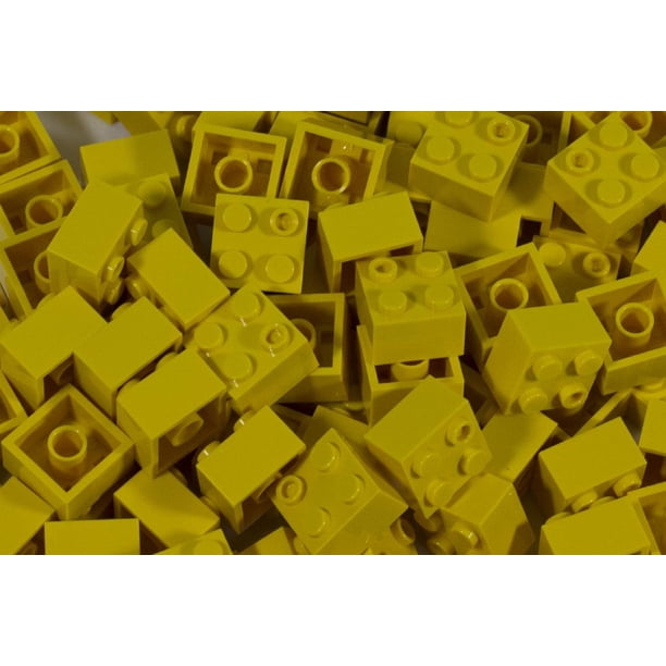 IMEX 2x2 Stud Yellow Interlocking Building Bricks 100 Pack Compatible ...
