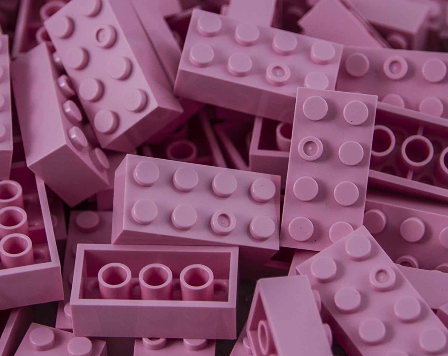 IMEX 2x4 Stud Baby Pink Building Bricks, 100 Pack, Compatible With ...