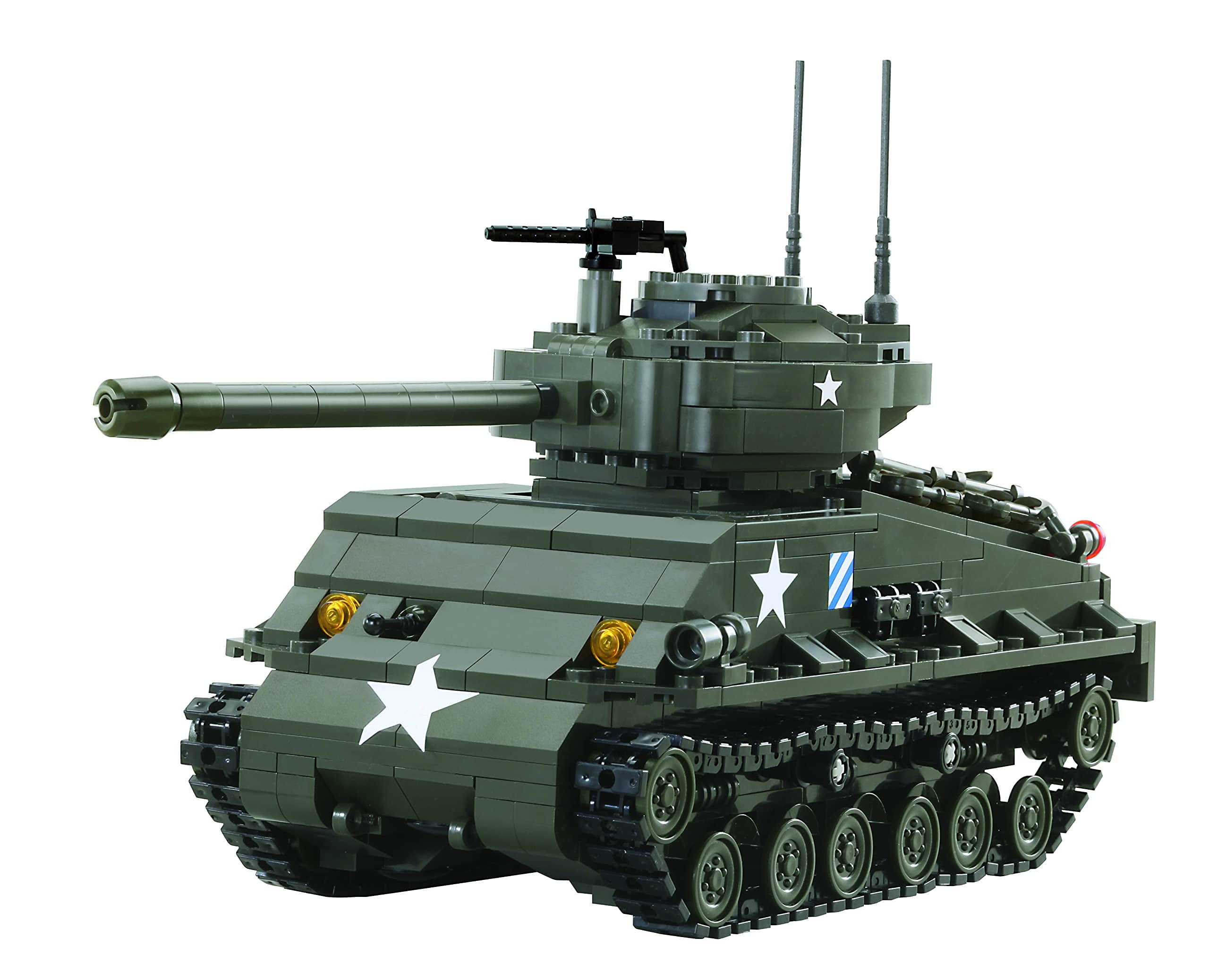 IMEX Oxford Sherman U.S. Medium Tank Brick Building Set (608 Pieces ...