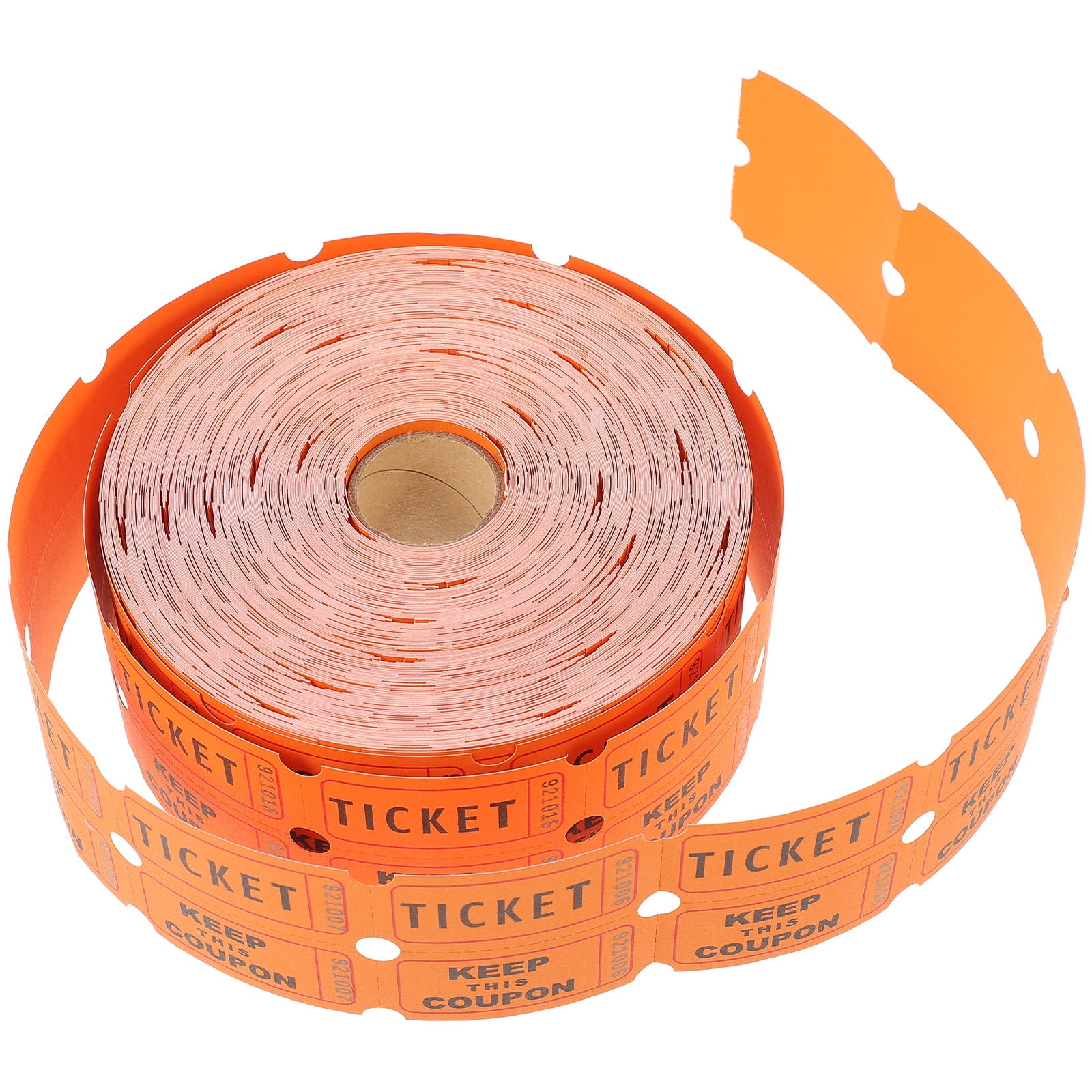 IMIKEYA 1000Pcs Raffle Tickets Orange Paper Universal Tickets for ...