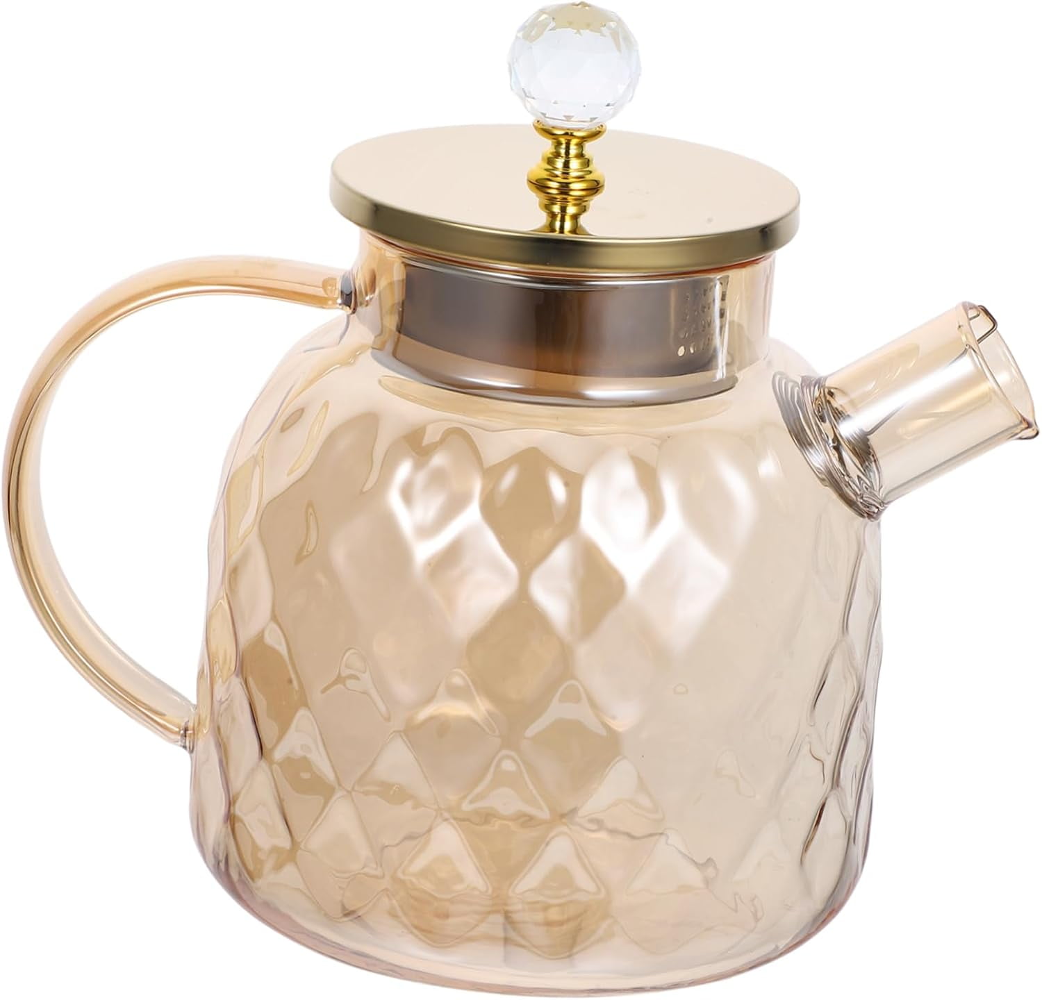 IMIKEYA High Borosilicate Glass Water Pot 1.5L Juice Pitcher Lid Wide ...