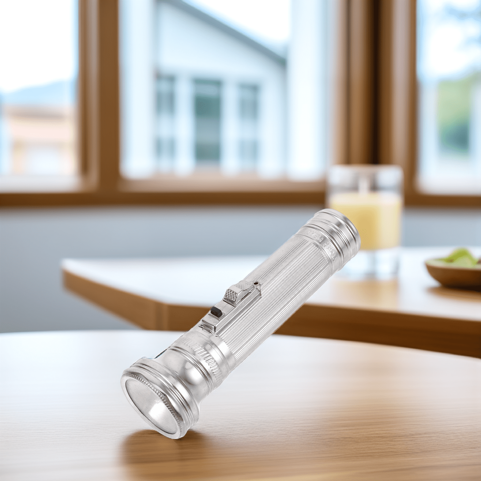 IMIKEYA Metal Flashlight Vintage Style Silver Illumination Collectors ...