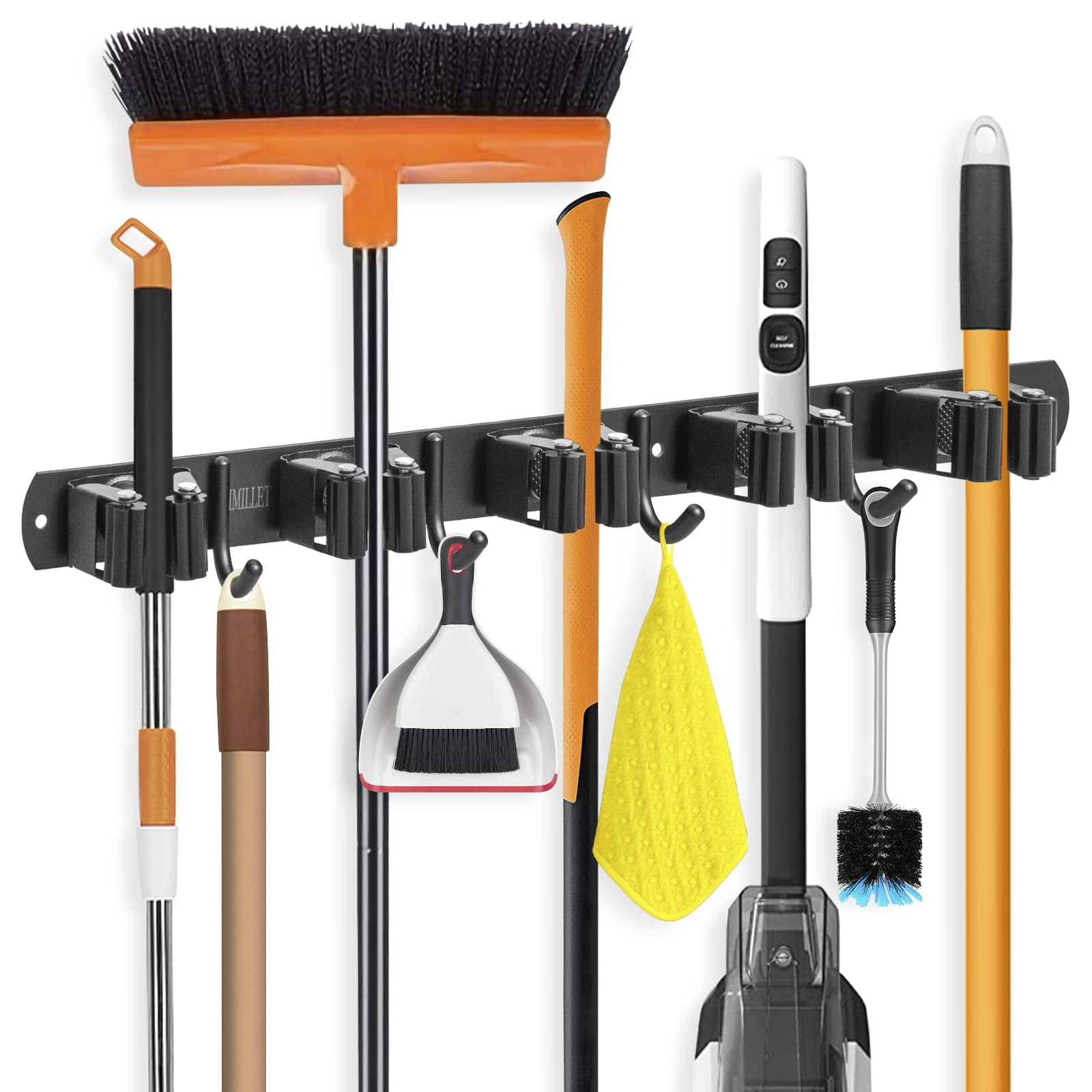 IMILLET Broom Holder Wall Mount, Broom Holder Stainless Steel Heavy ...