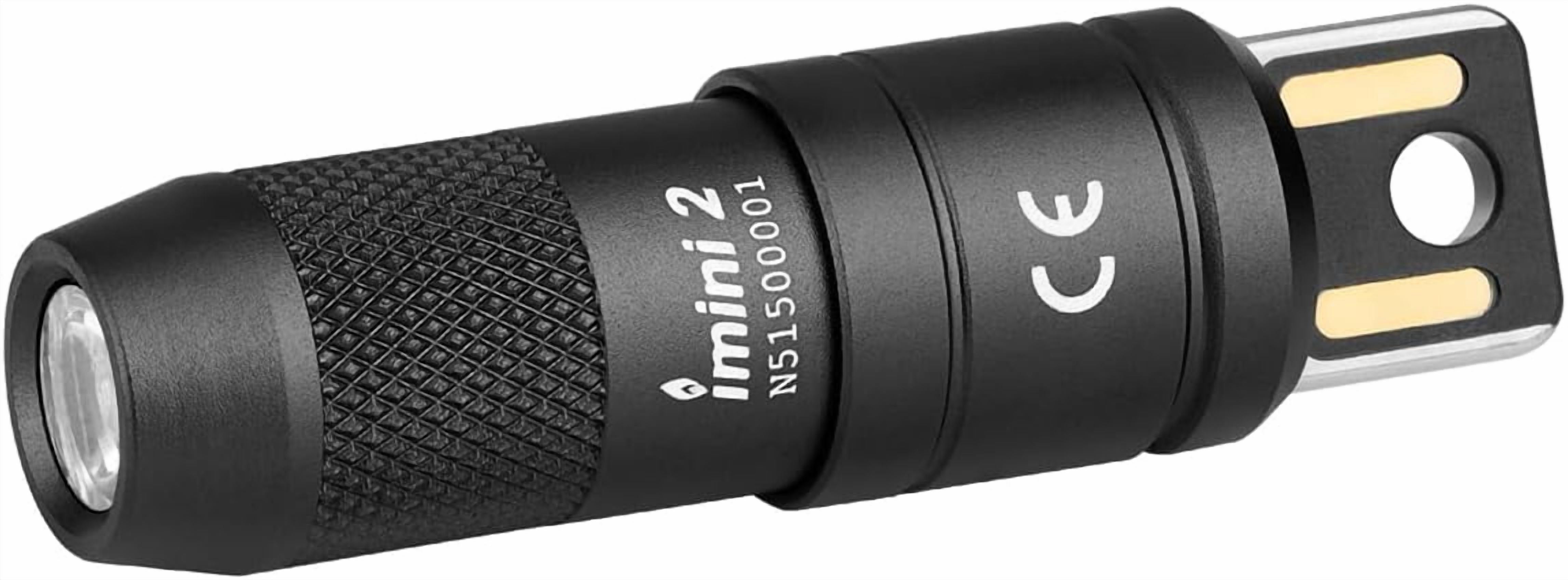 IMINI 2 EDC Recharable Keychain Flashlight, 50 Lumens Compact and ...