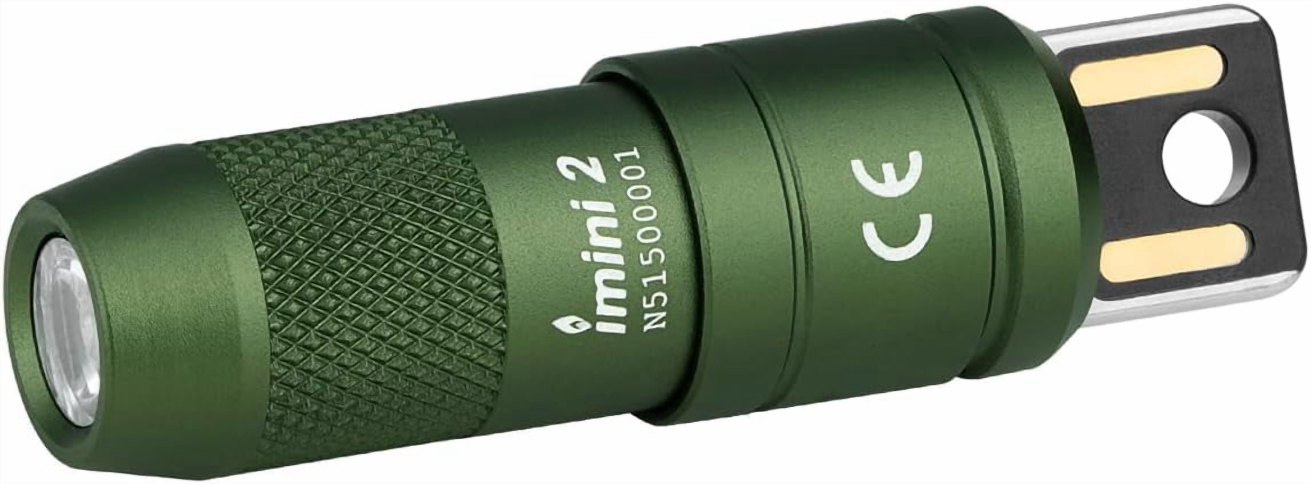 IMINI 2 EDC Rechargeable Keychain , 50 Lumens Compact and Portable Mini ...