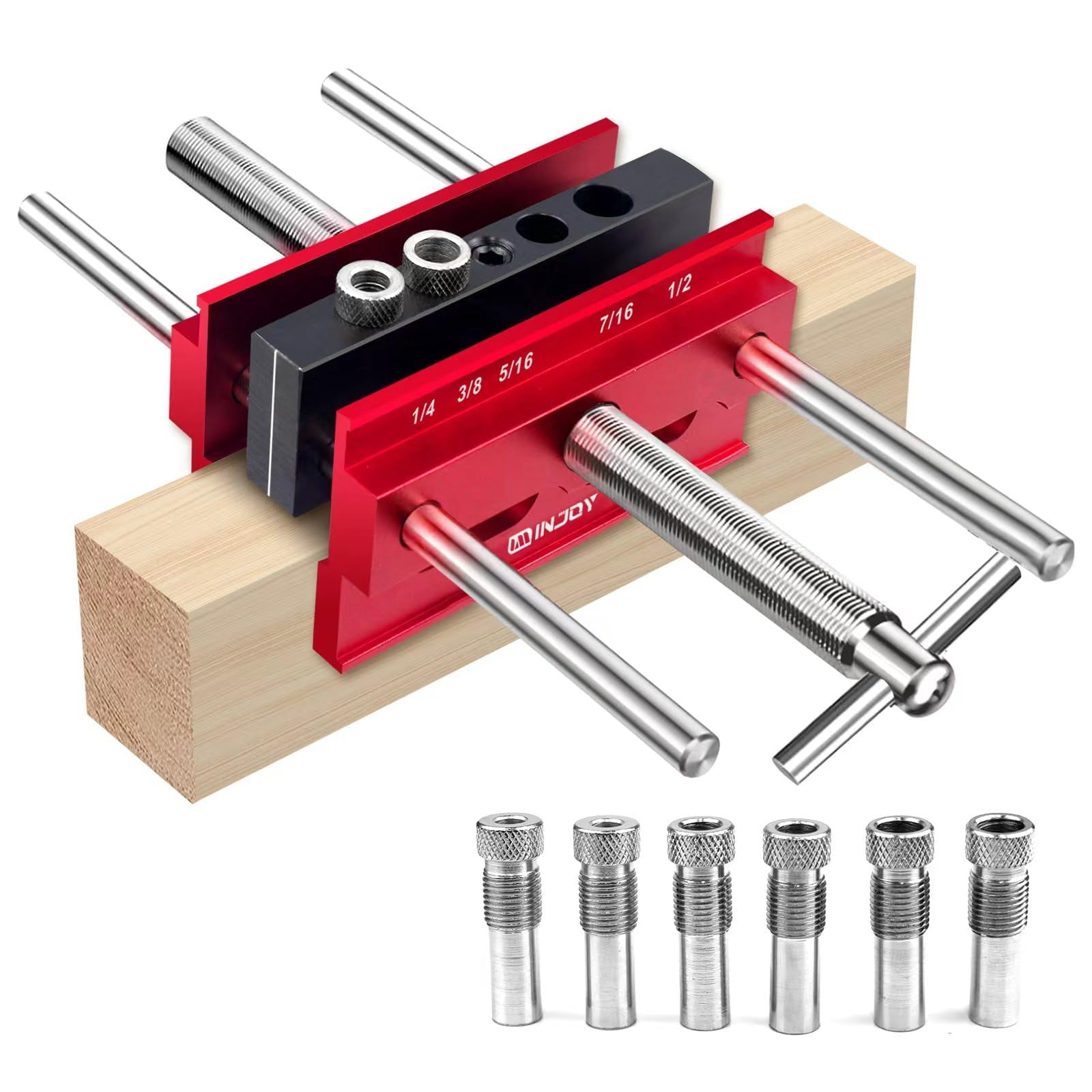 IMINJOY Upgraded 6.7 inch Self Centering Dowel Jig, Wood Dowel Drill ...