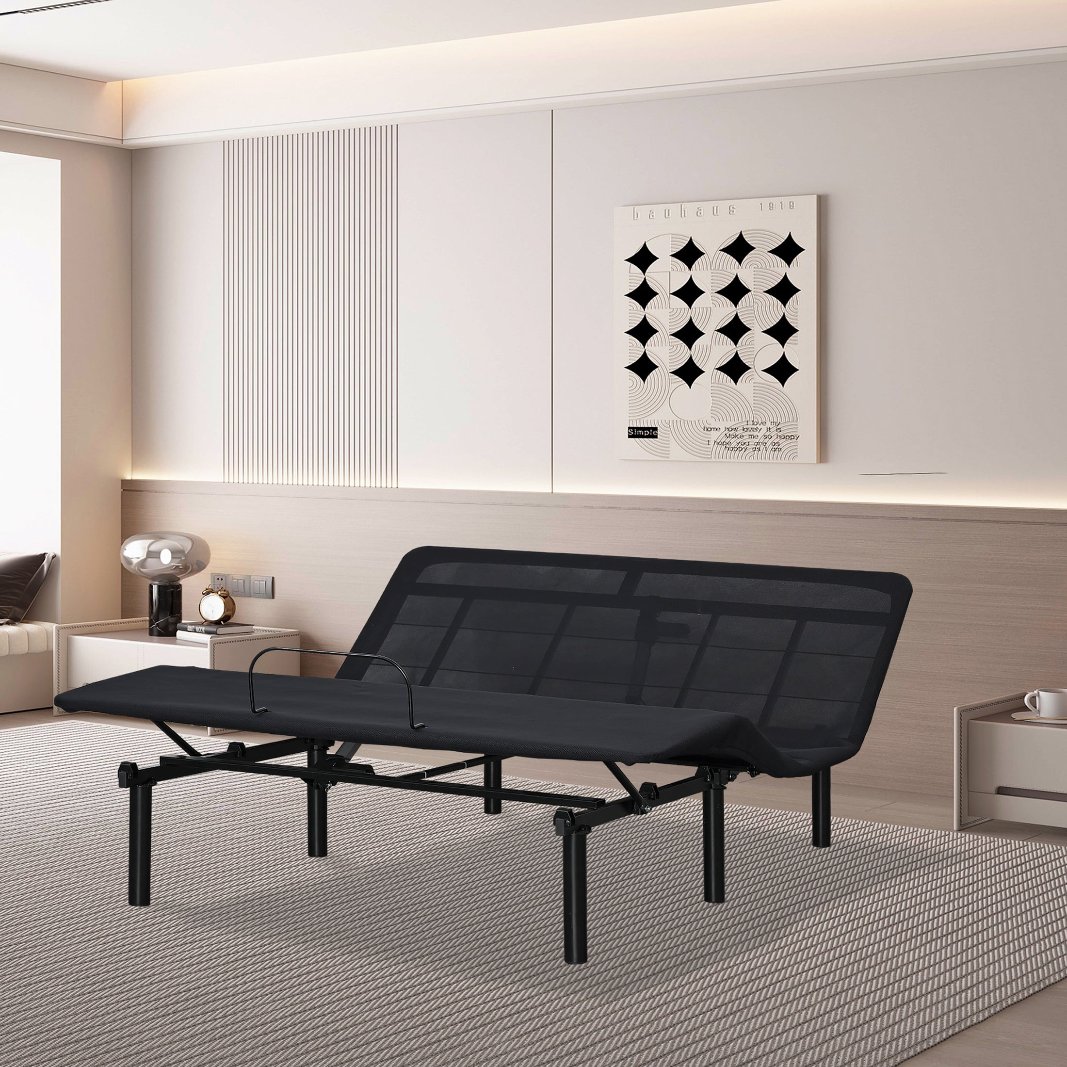 IMKHK Adjustable Bed Frame, Queen Electric Adjustable Beds with Head ...