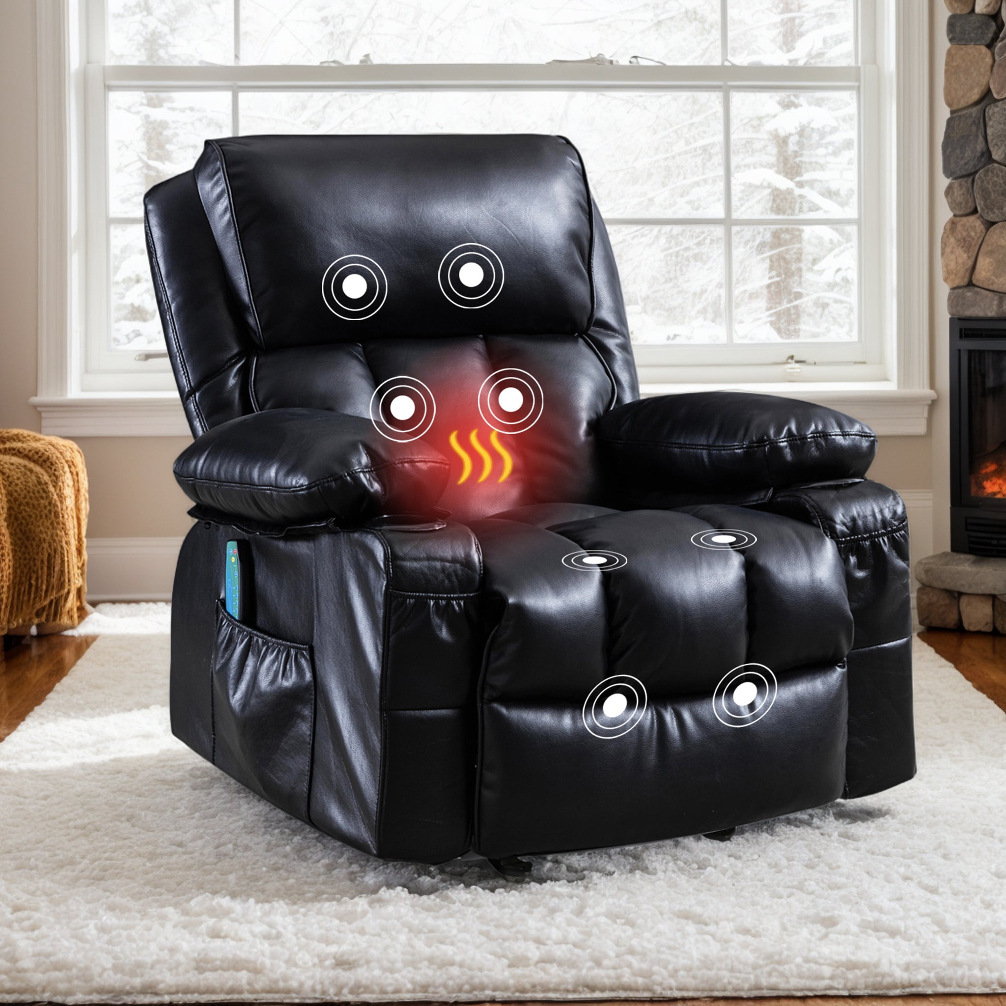 IMKHK Manual Recliner Chair, Modern Rocker Recliner Chair with ...