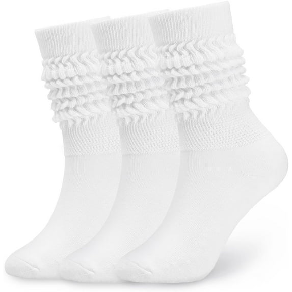 IMMEKEY 3 Pairs Slouch Socks for Women Size 9-11 Soft Extra Long ...