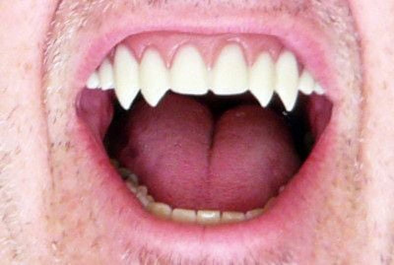 IMMORTAL VAMPIRE FANGS double fang fake teeth veneers halloween costume ...