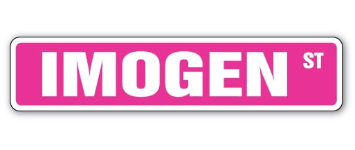 IMOGEN Street Sign Childrens Name Room Sign | Indoor/Outdoor | 24" Wide ...