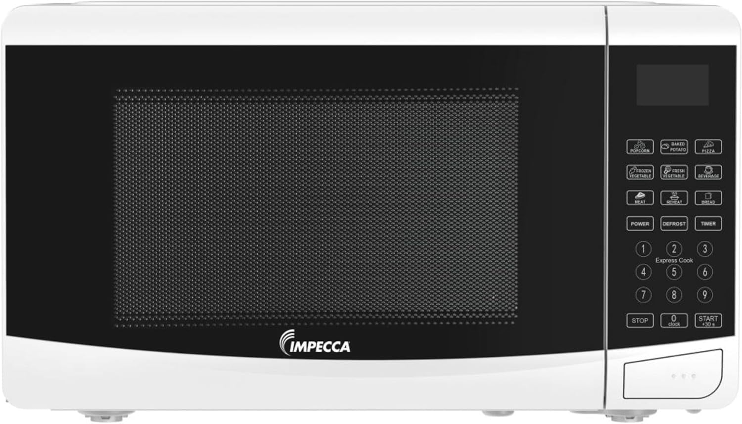 IMPECCA Countertop Microwave Oven 10 Auto Menus Defrost Timer LED 0.7 ...
