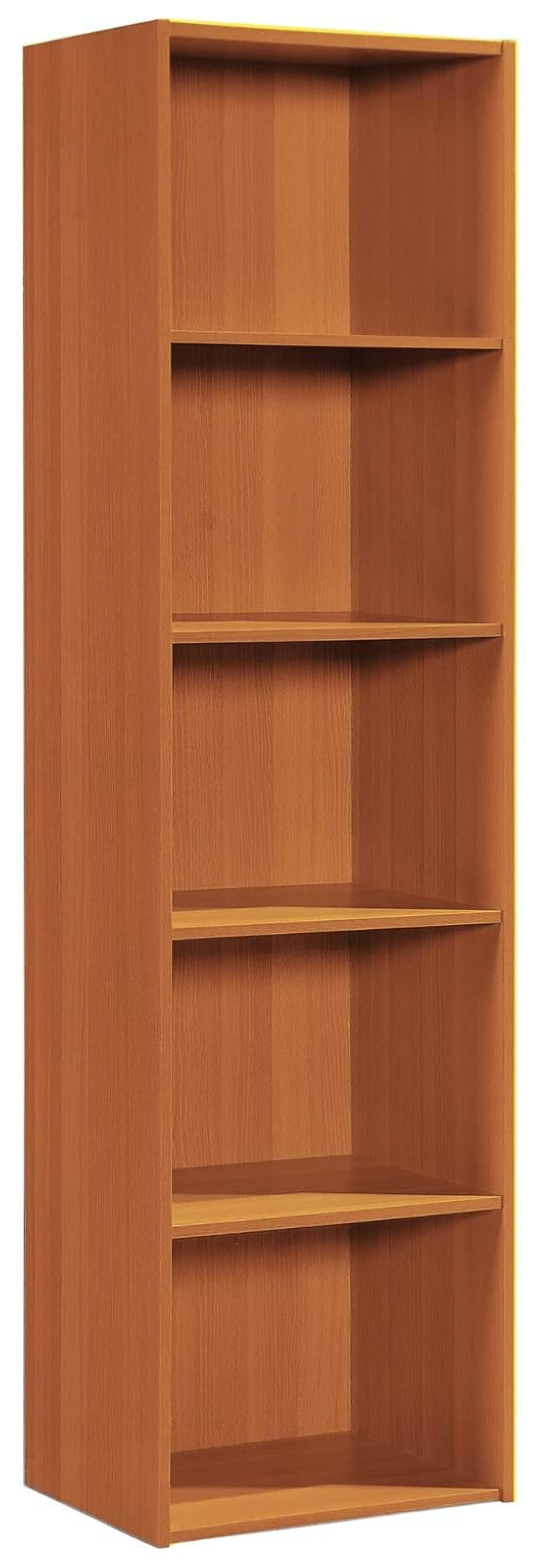 IMPORT 5 Shelve Bookcase cabinet, Cherry - Walmart.com