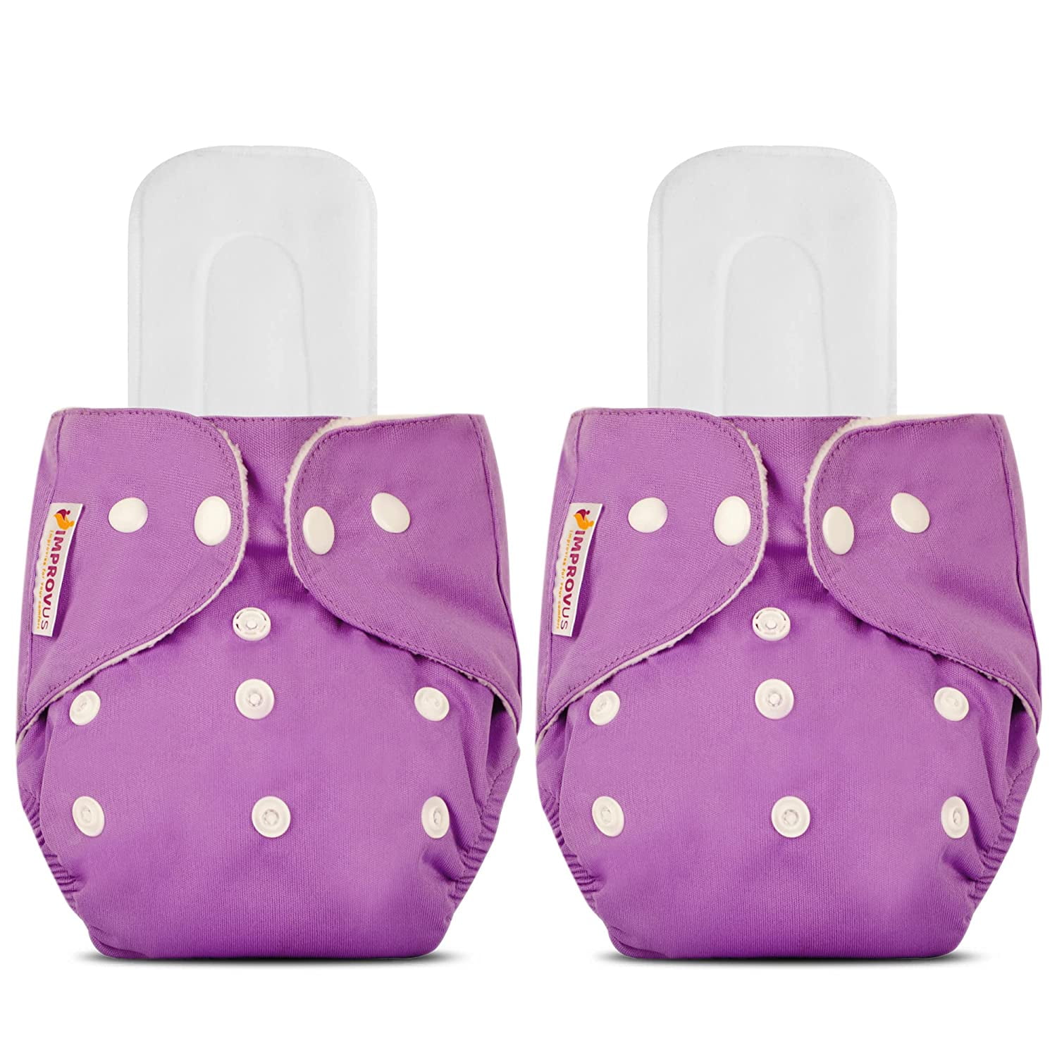 IMPROVUS 100% Cloth Diapers for Babies (0-3 Years), Reusable, Washable ...