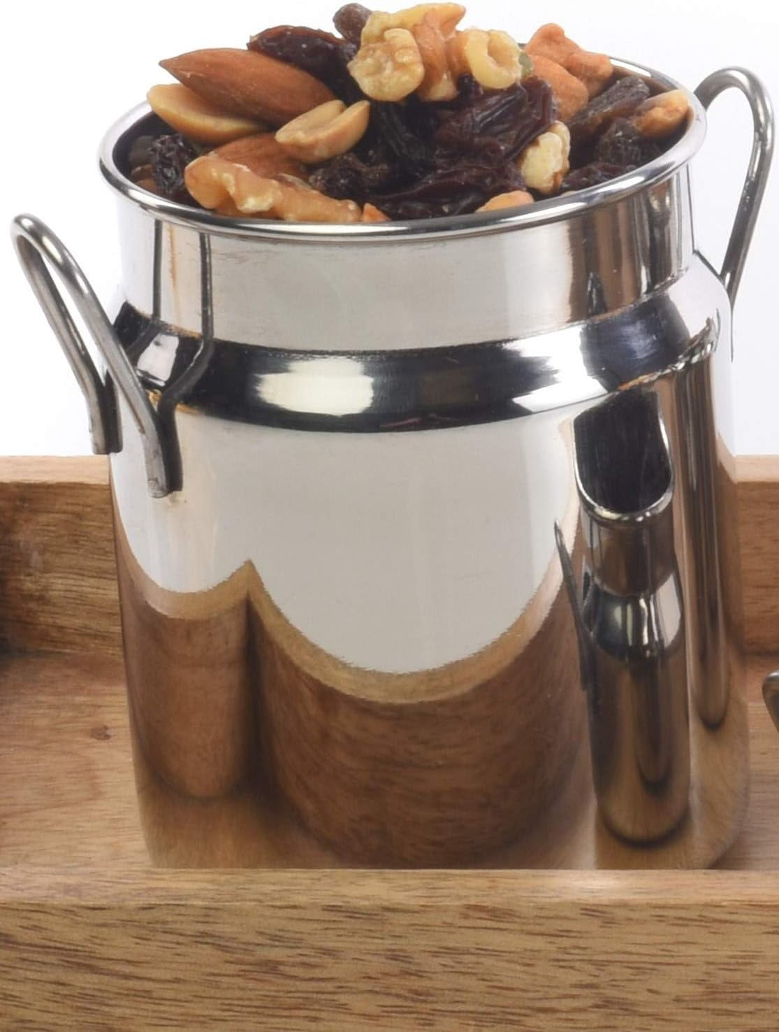 IMPULSE! Heidi Large Mini Stainless Steel Milk Pail, Snack Jar Set of 4 ...
