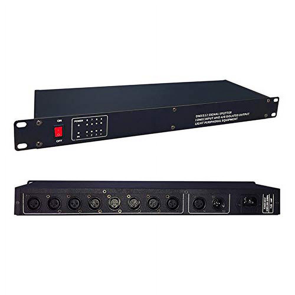 IMRELAX 8-Way DMX Splitter with 3-Pin XLR Input and Output DMX-512 ...