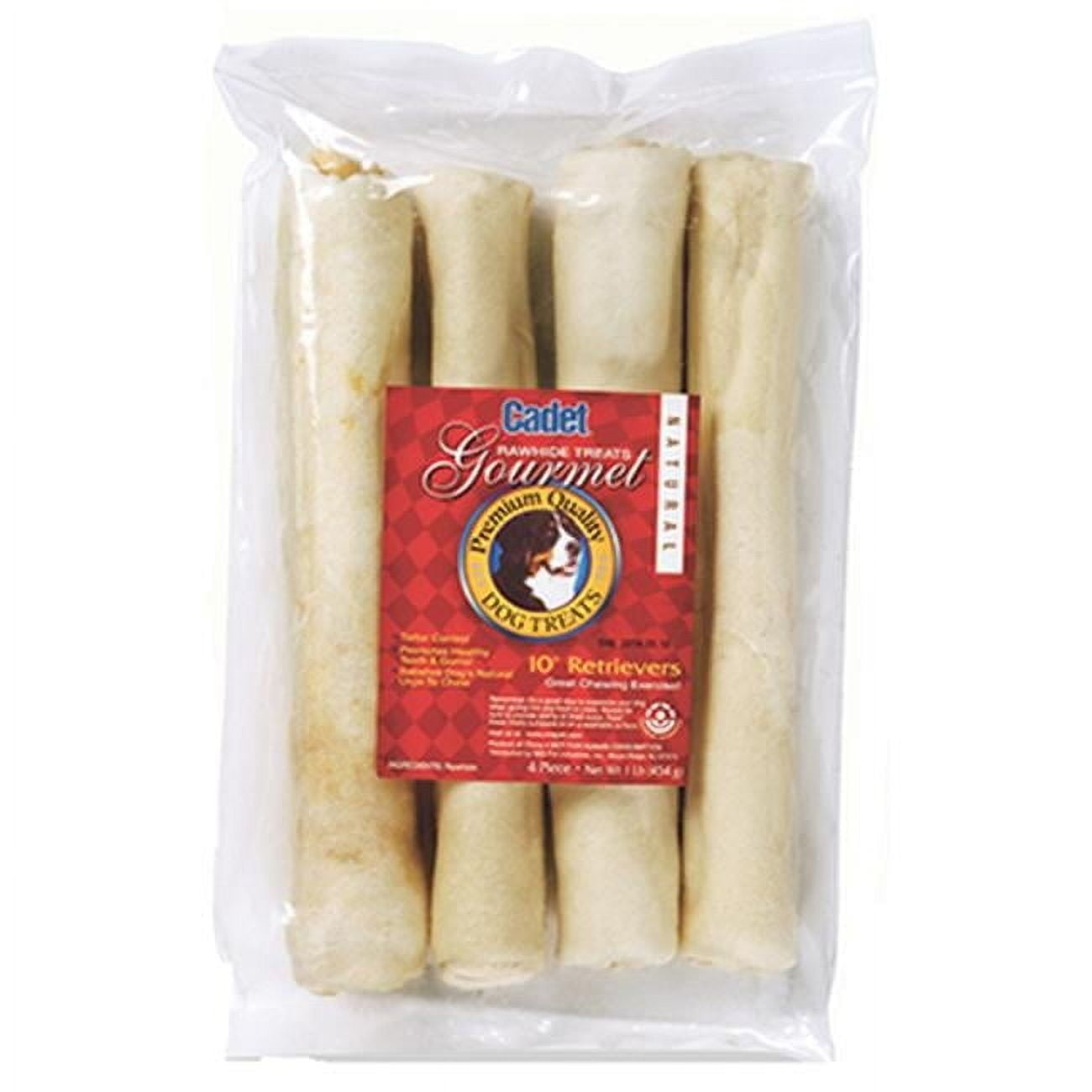 IMS Trading 10004 10 in. Beef Natural Rawhide Bone - 4 Pack - Walmart.com