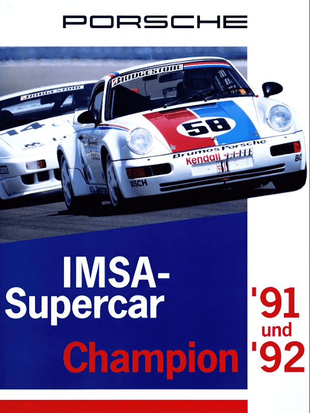 IMSA Supercar Champion 1991 & 1992 Car Racing Poster - Celebrating Back ...
