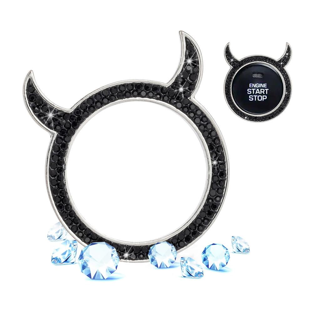 IMSHIE Push to Start Button Cover Engine Start Stop Button Cover Little ...