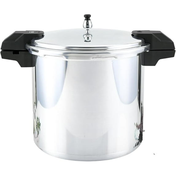 22 Quart Stovetop Aluminum Presure Cooker with safety valves for risk ...