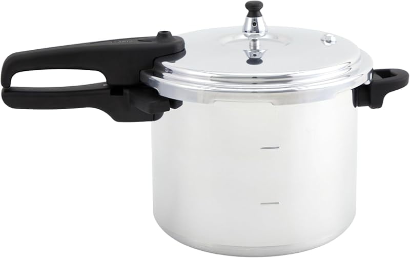 7 Quart Stovetop Aluminum Presure Cooker with safety valves for risk ...