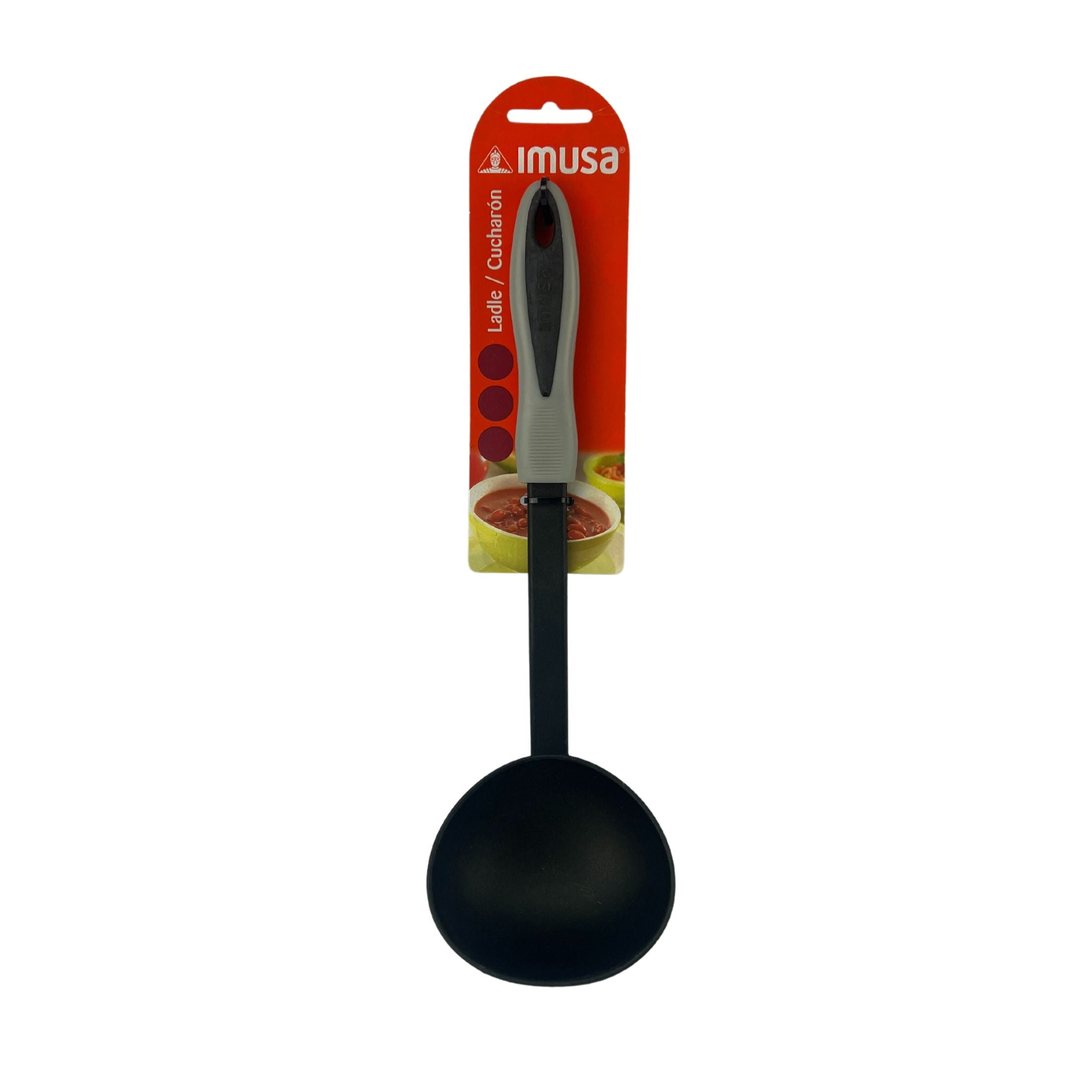 IMUSA Black Nylon Soup Ladle with Grey Handle - Walmart.com