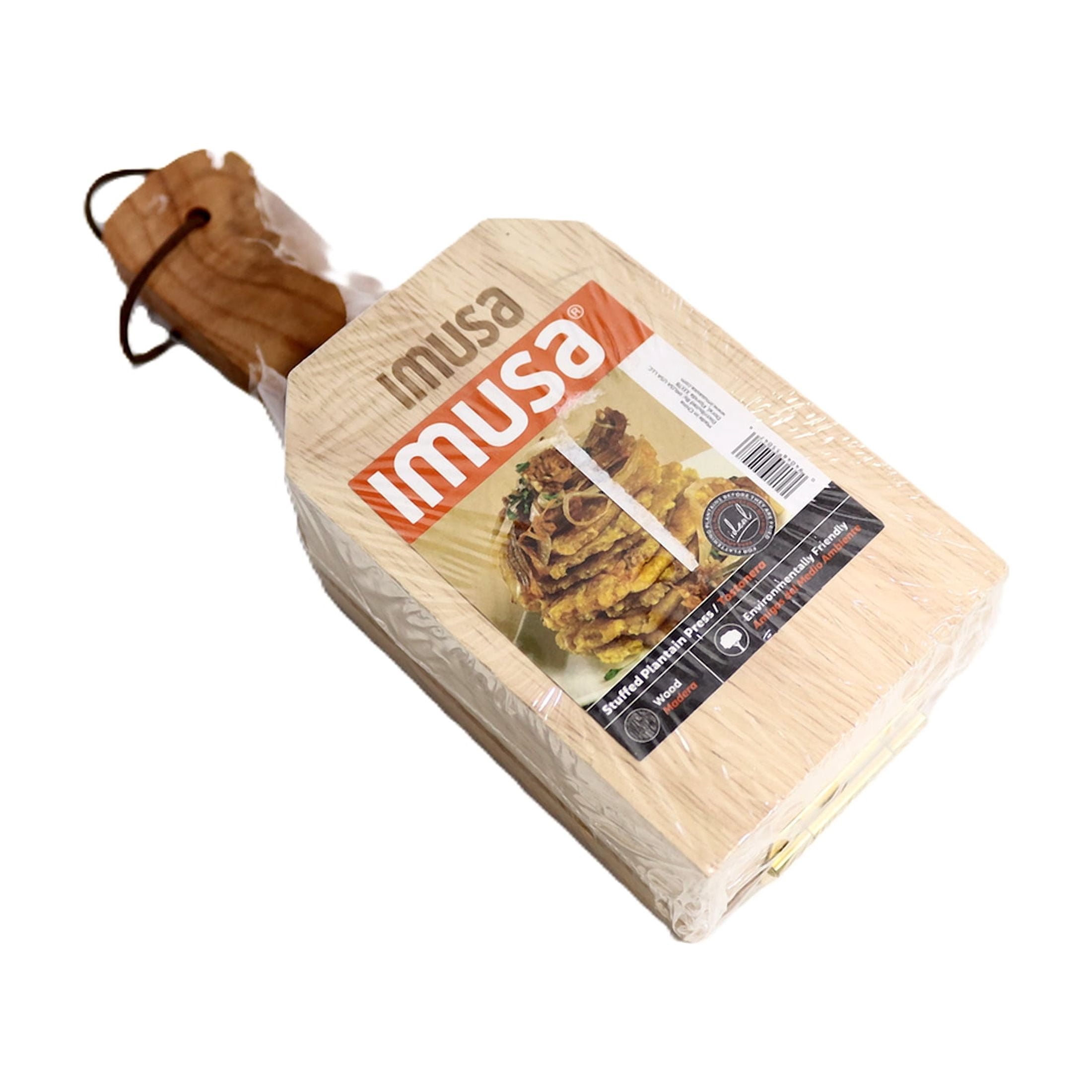 IMUSA J100-5-5047 Traditional Jumbo "Tostonera" Plantain Masher, Wood ...