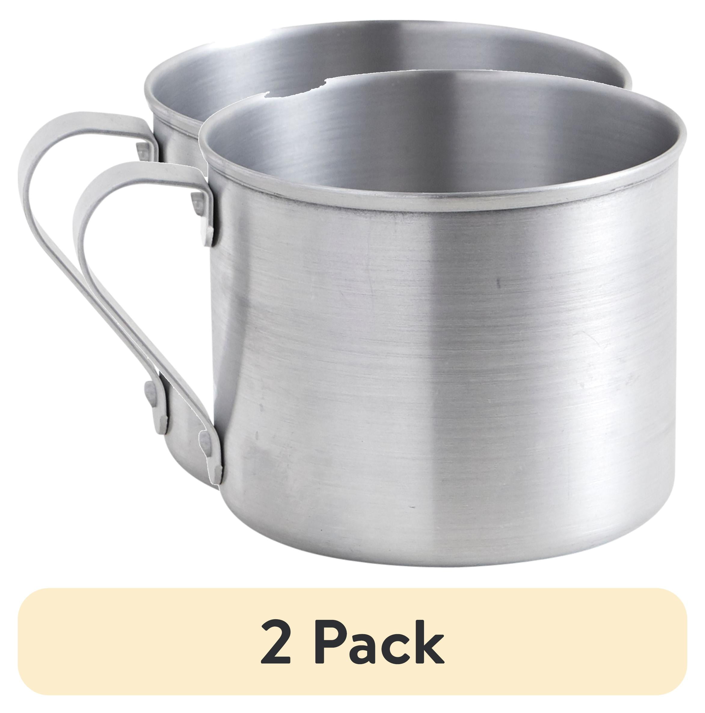(2 pack) IMUSA 0.7qt Aluminum Mug - Walmart.com