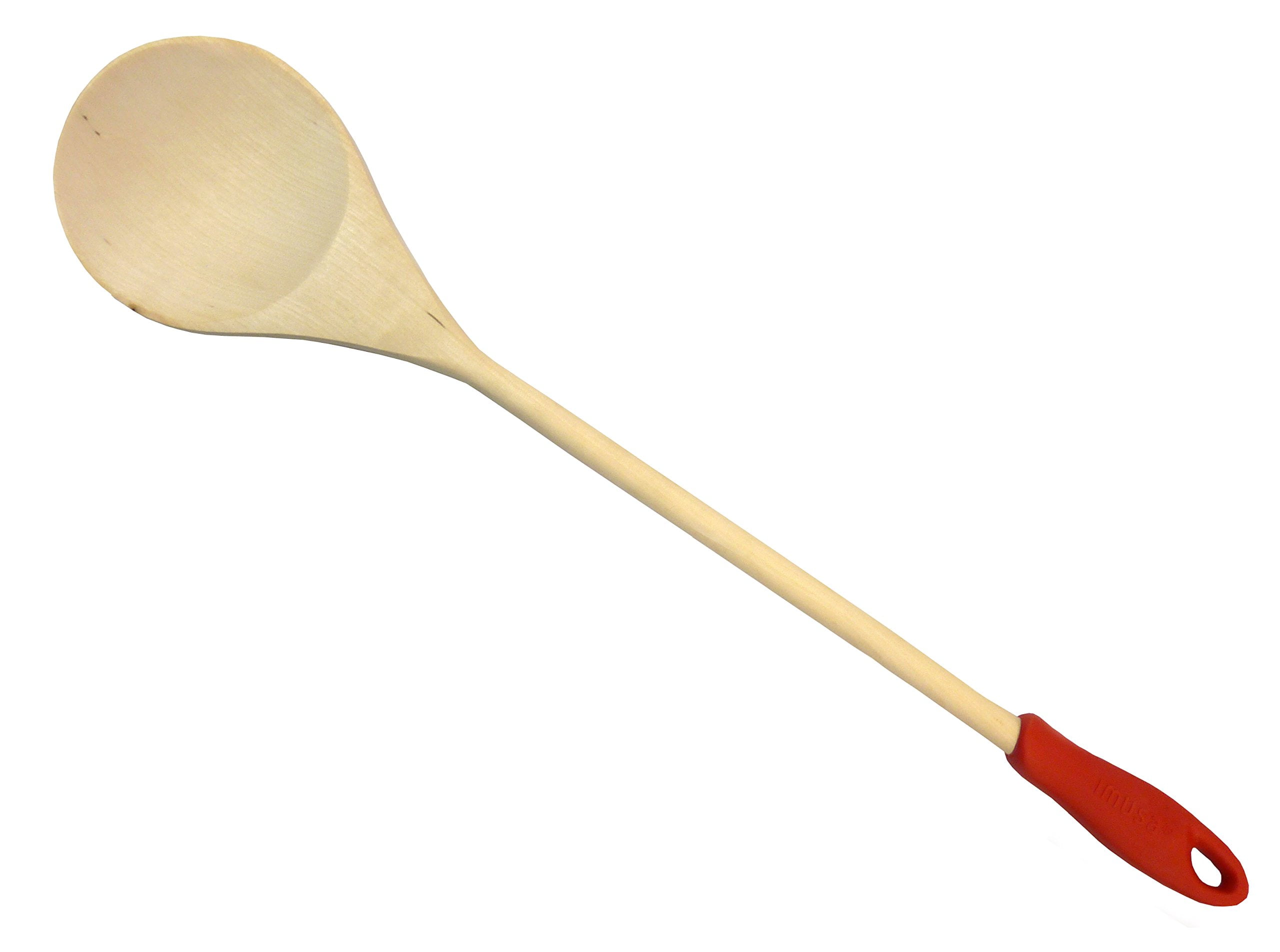 IMUSA USA Jumbo Wood Cooking Spoon 18 Inches, Tan - Walmart.com