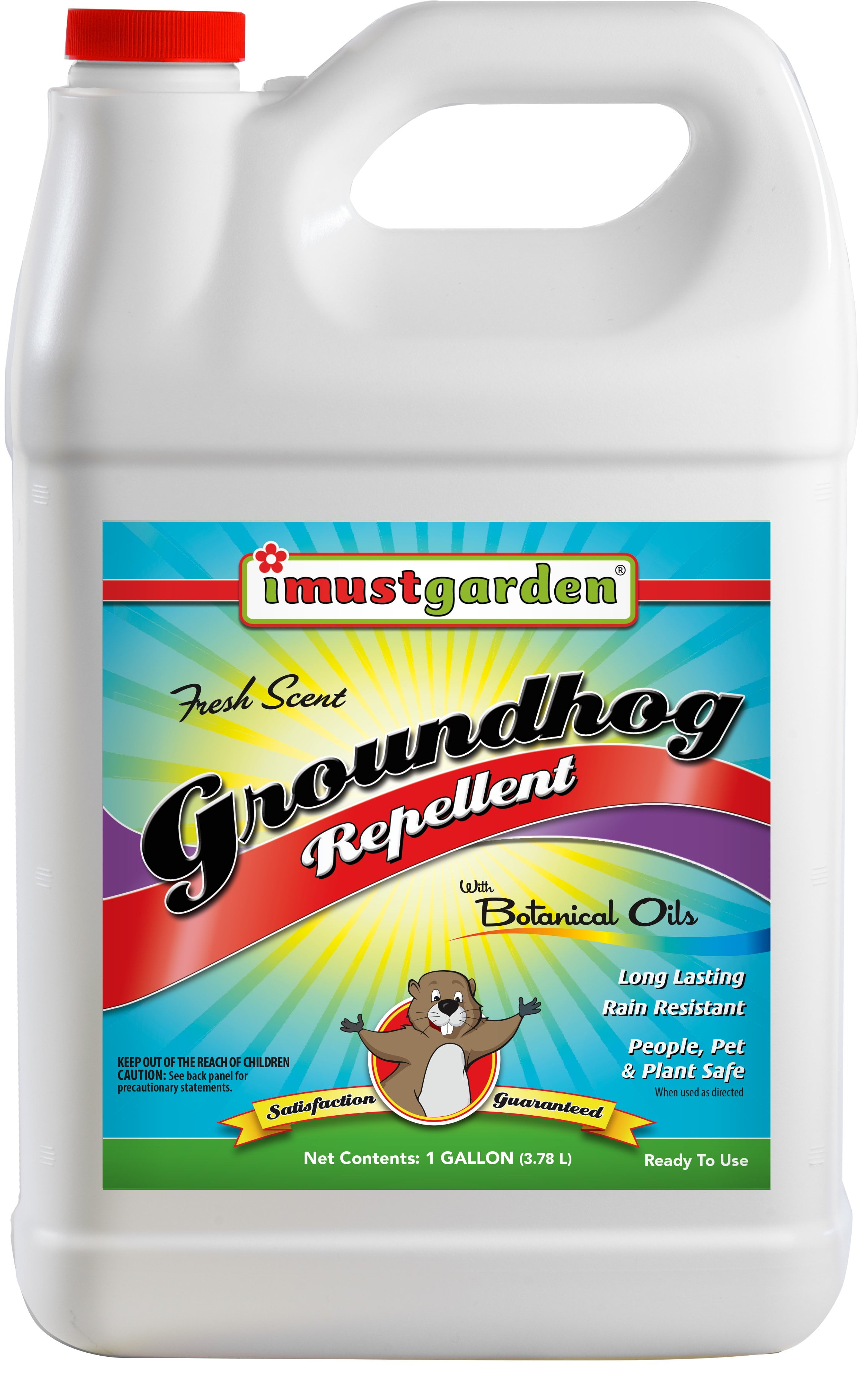 I Must Garden Groundhog Repellent: 1 Gallon Natural Animal Deterrent ...
