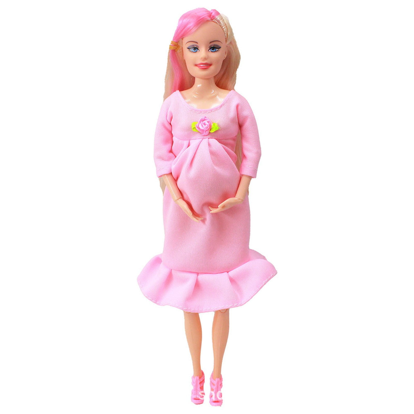 IMossad 11.5-inch Pregnant Doll with Removable Belly and Baby, ABS ...