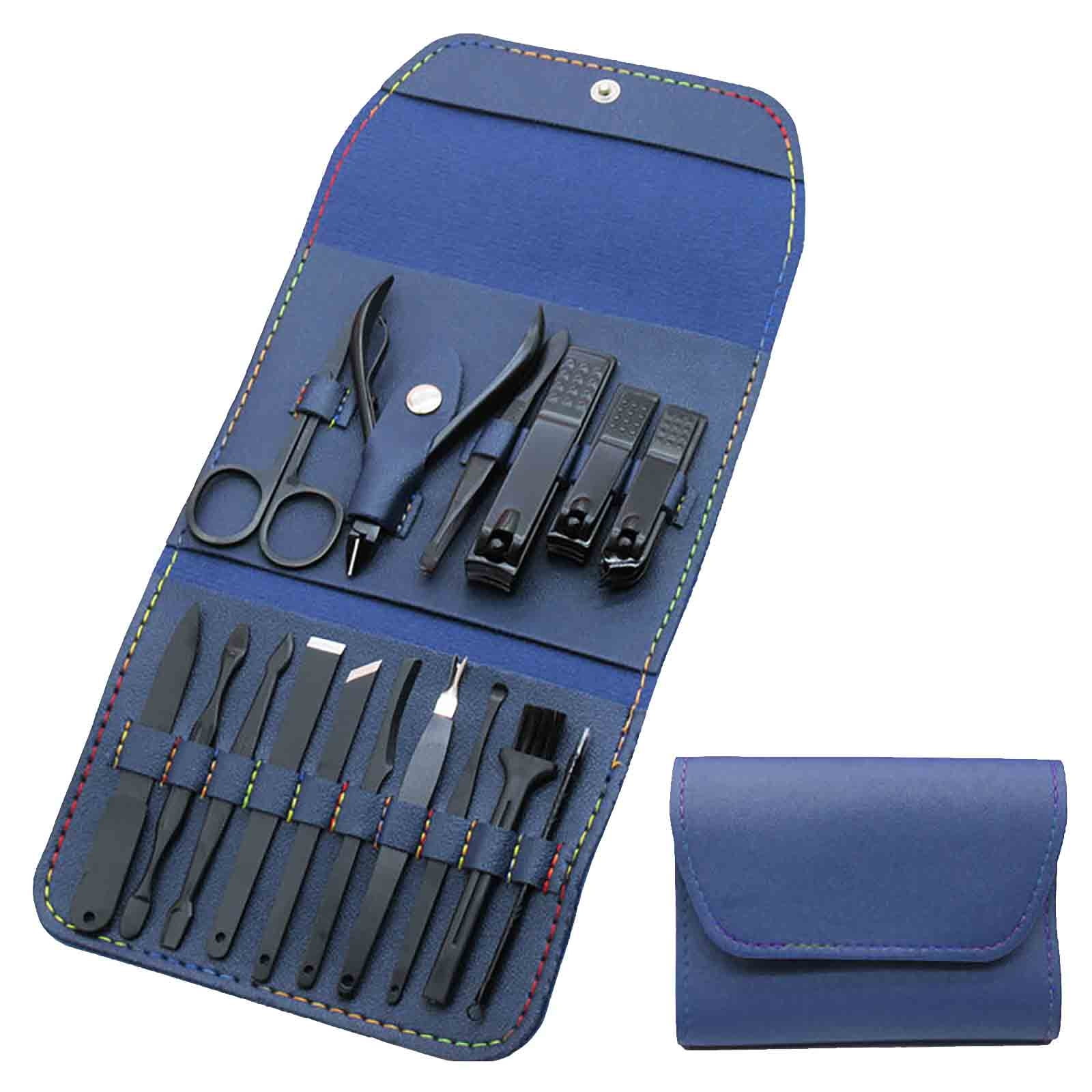 IMossad 16-Piece Nail Clipper Set in Folding Case - Stainless Steel ...