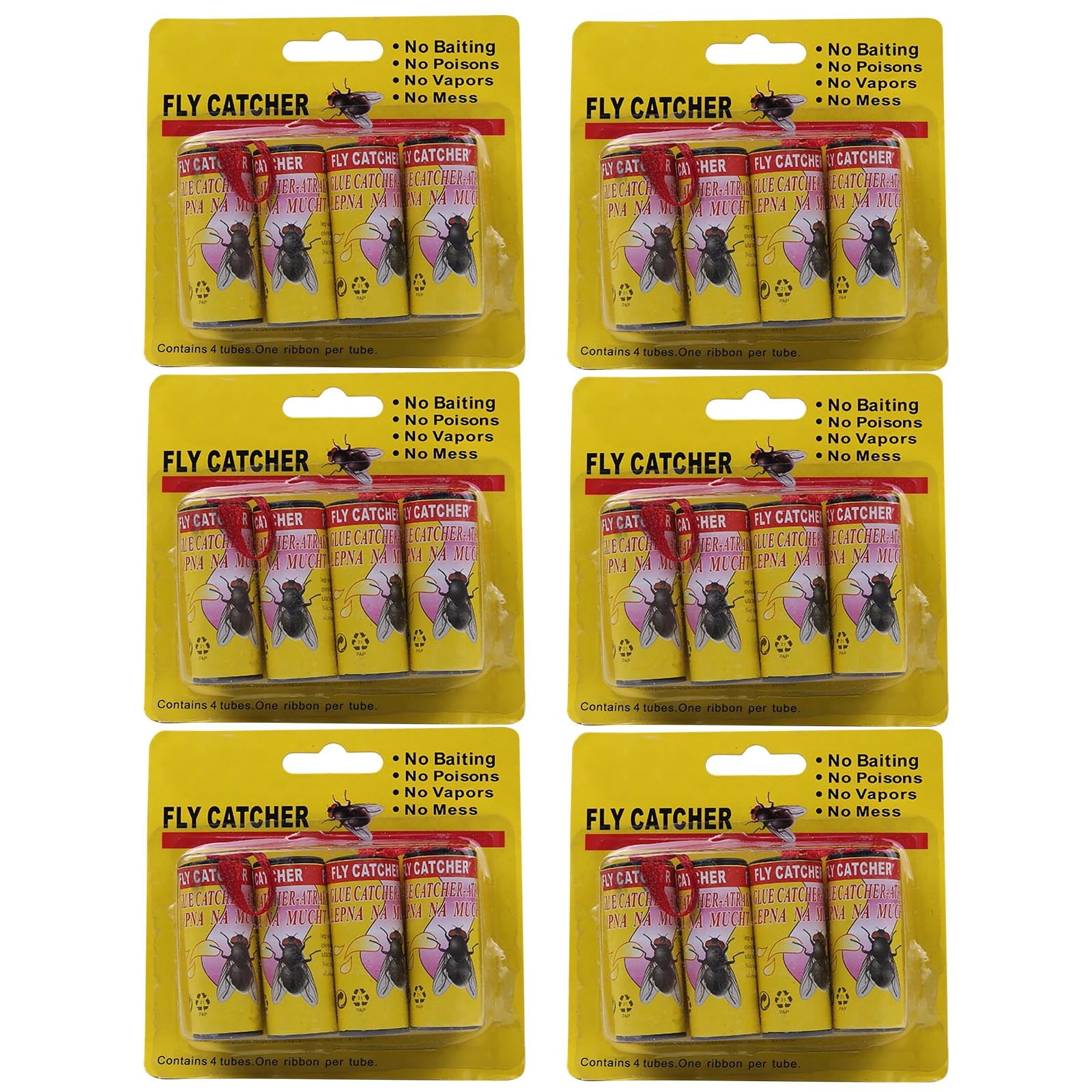 IMossad 24 Packs Fly Trap Indoor, Hanging Fly Traps Outdoor for Gnat ...