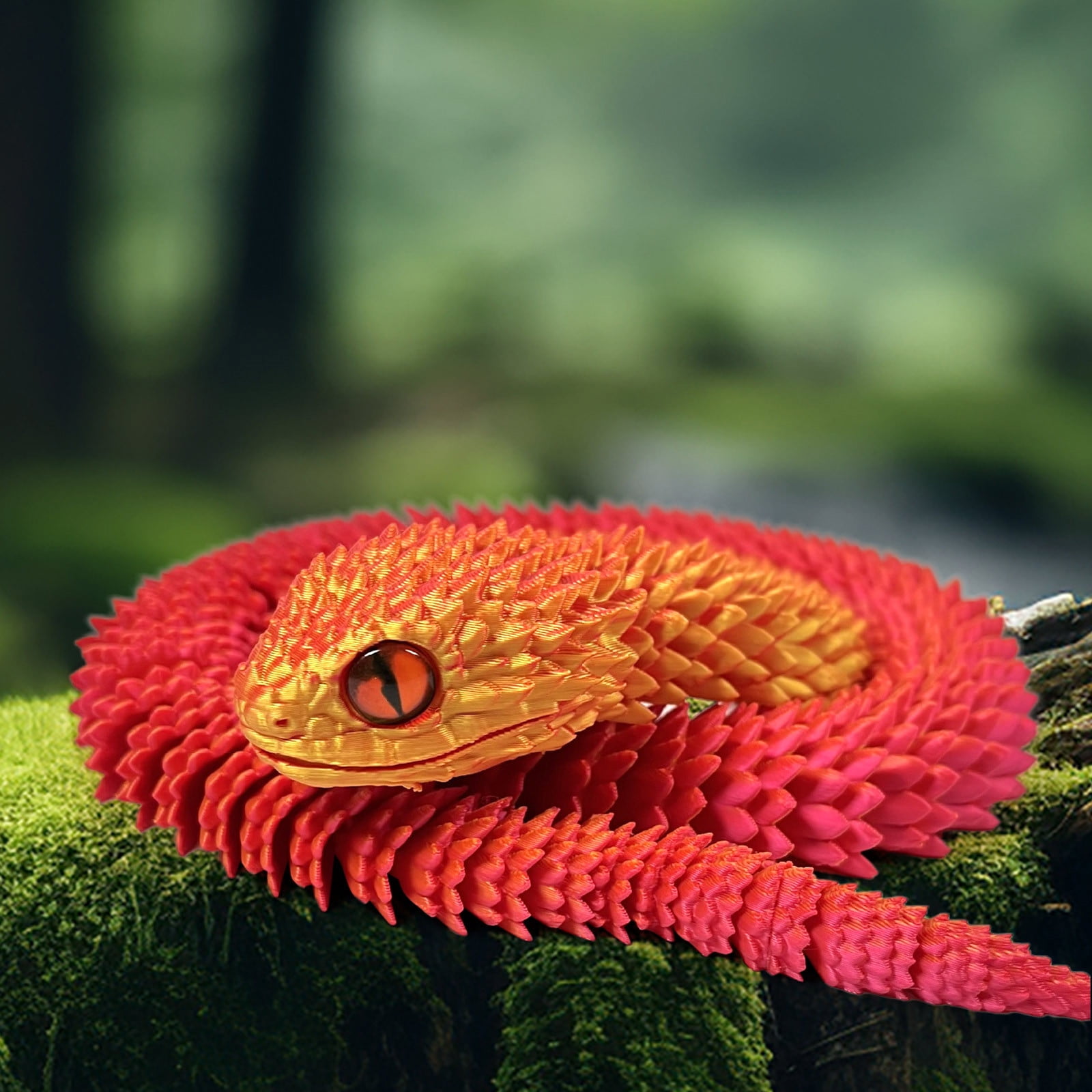 IMossad 3D Printed Snake, Flexible Articulated Viper, 22'' 3D Printing ...