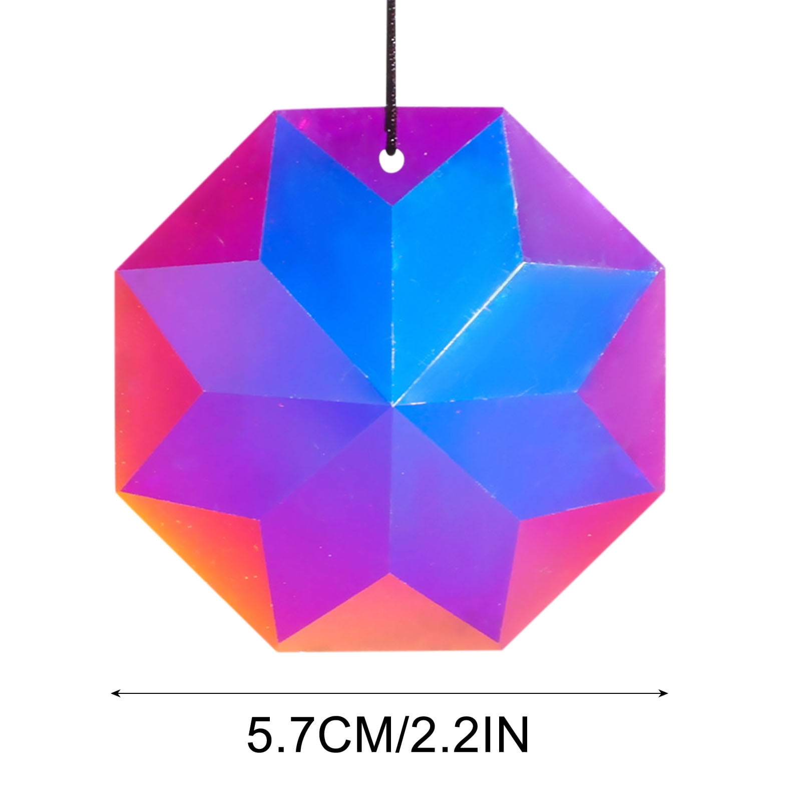 IMossad 5" Large Crystal Sun Catcher Prisms, Hanging Suncatchers with ...