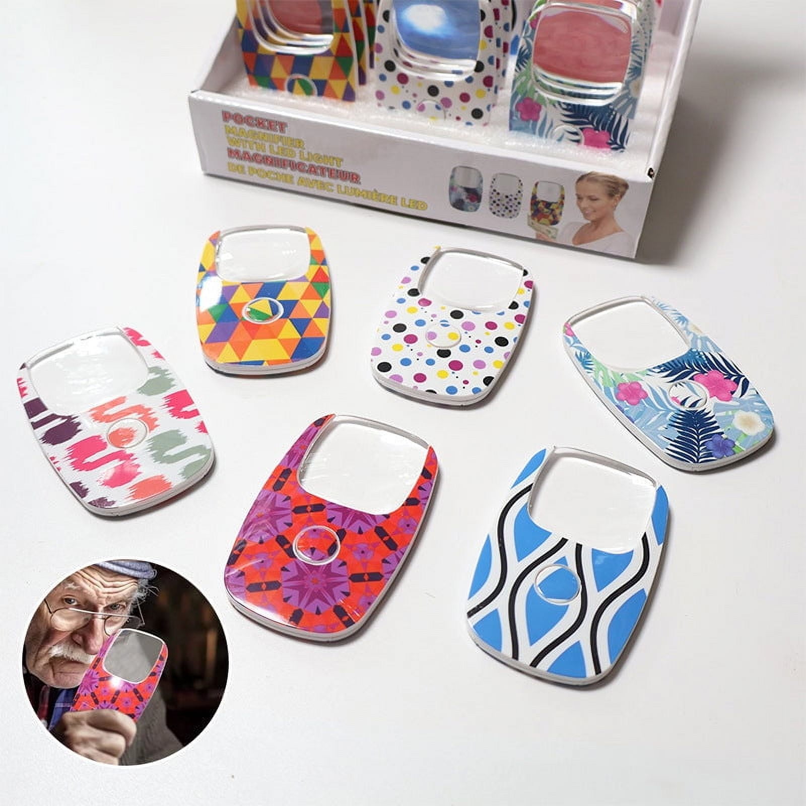 IMossad 5X High-Definition Magnifying Glass with LED Light, Handheld ...