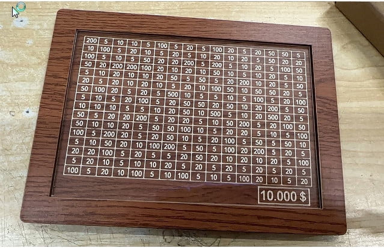 IMossad Cash Vault Wooden Savings Box, Wooden Cash Money Saving Box ...