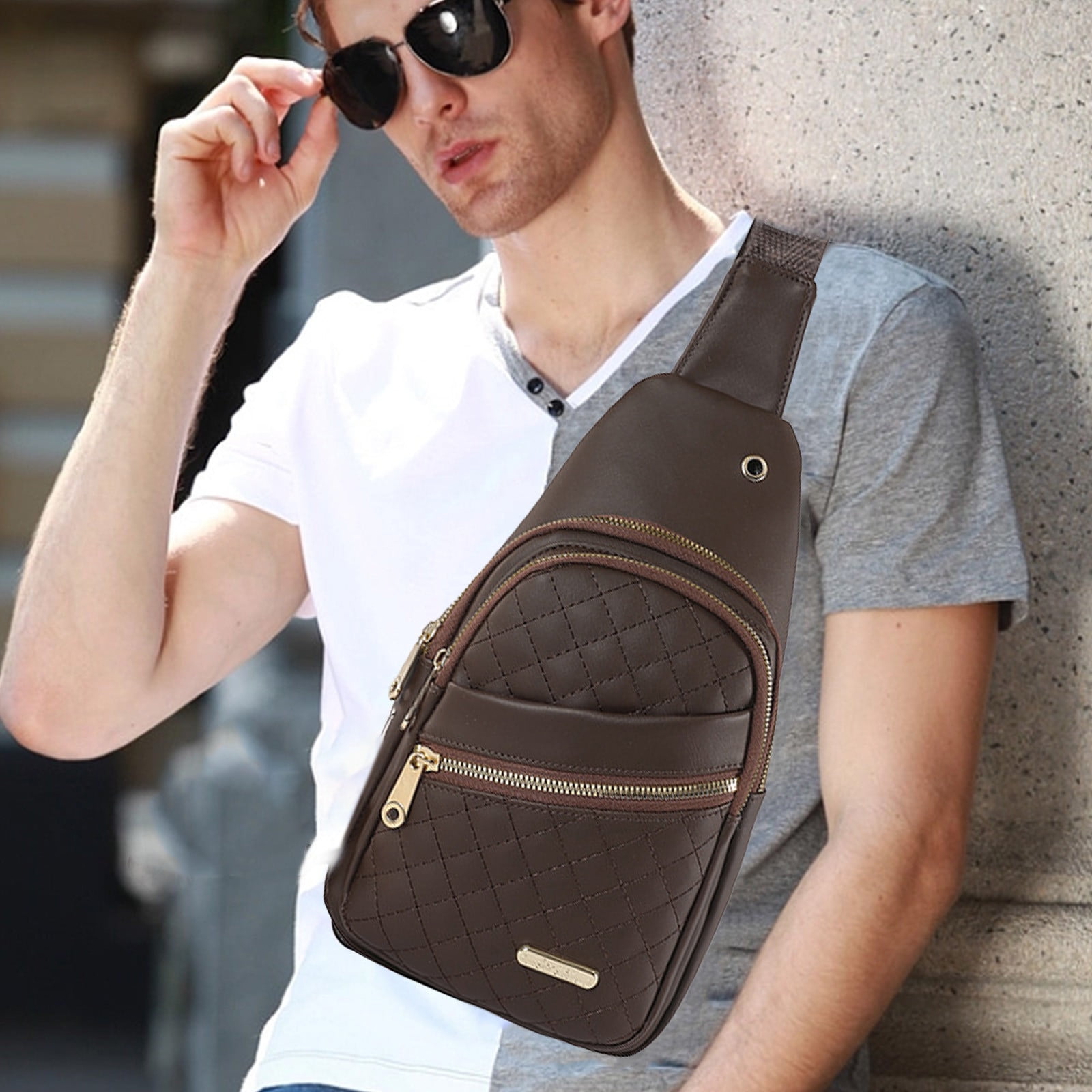 IMossad Crossbody Small Sling Backpack Sling Bag, Chest Bag Daypack ...