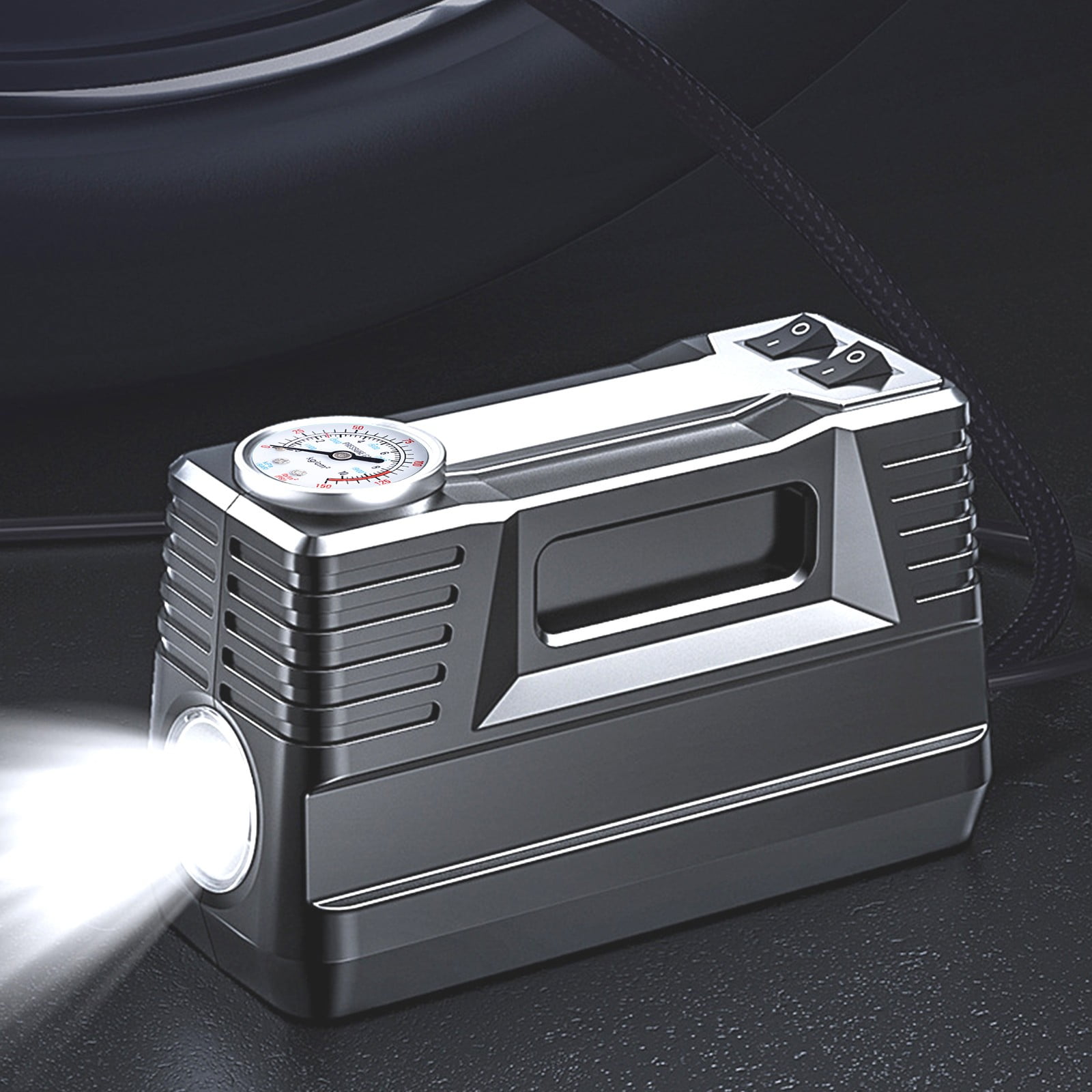 IMossad Double Cylinder Automobile Pump Portable High-power Vehicle ...