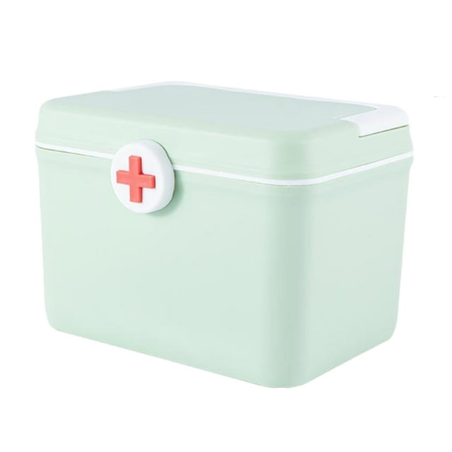 IMossad First Aid Medicine Box Supplies Kit Organizer - Empty Plastic ...