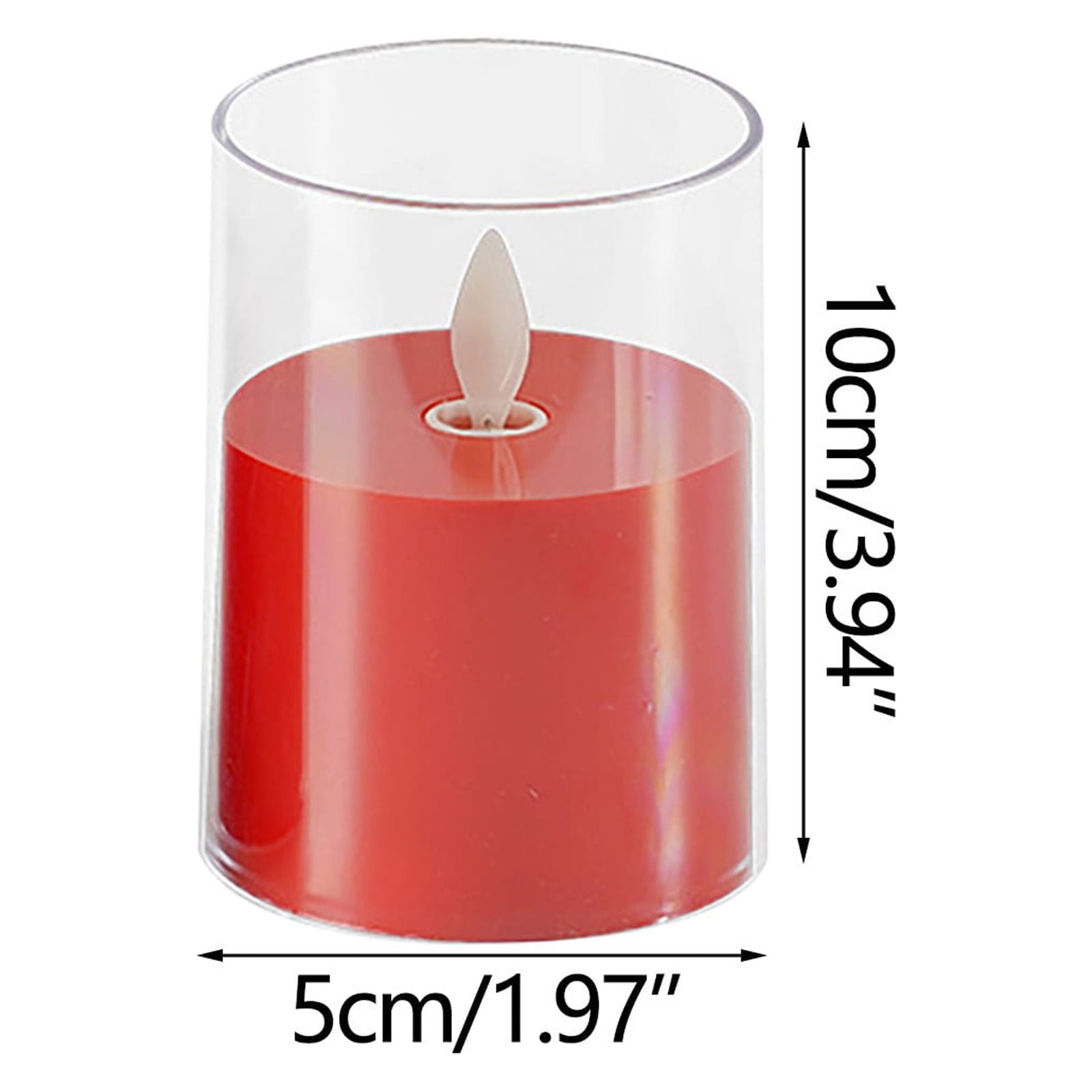 IMossad Flameless Candles: 3D Wick Battery Operated Led Pillar Candle ...