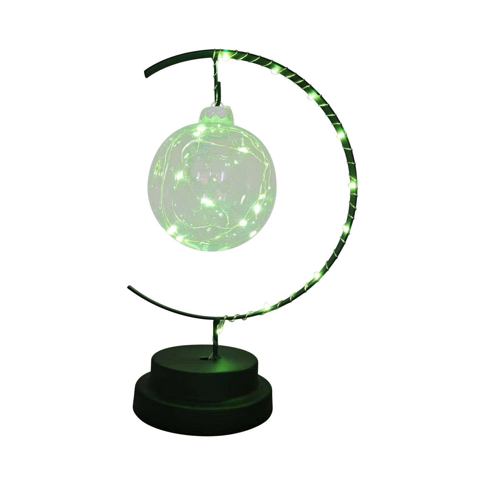 IMossad Iron Table Lamp, Battery-Powered Warm LED Light, Winding Iron ...