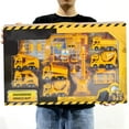 IMossad Kids Construction Vehicle Playset – 16-Piece Educational ...