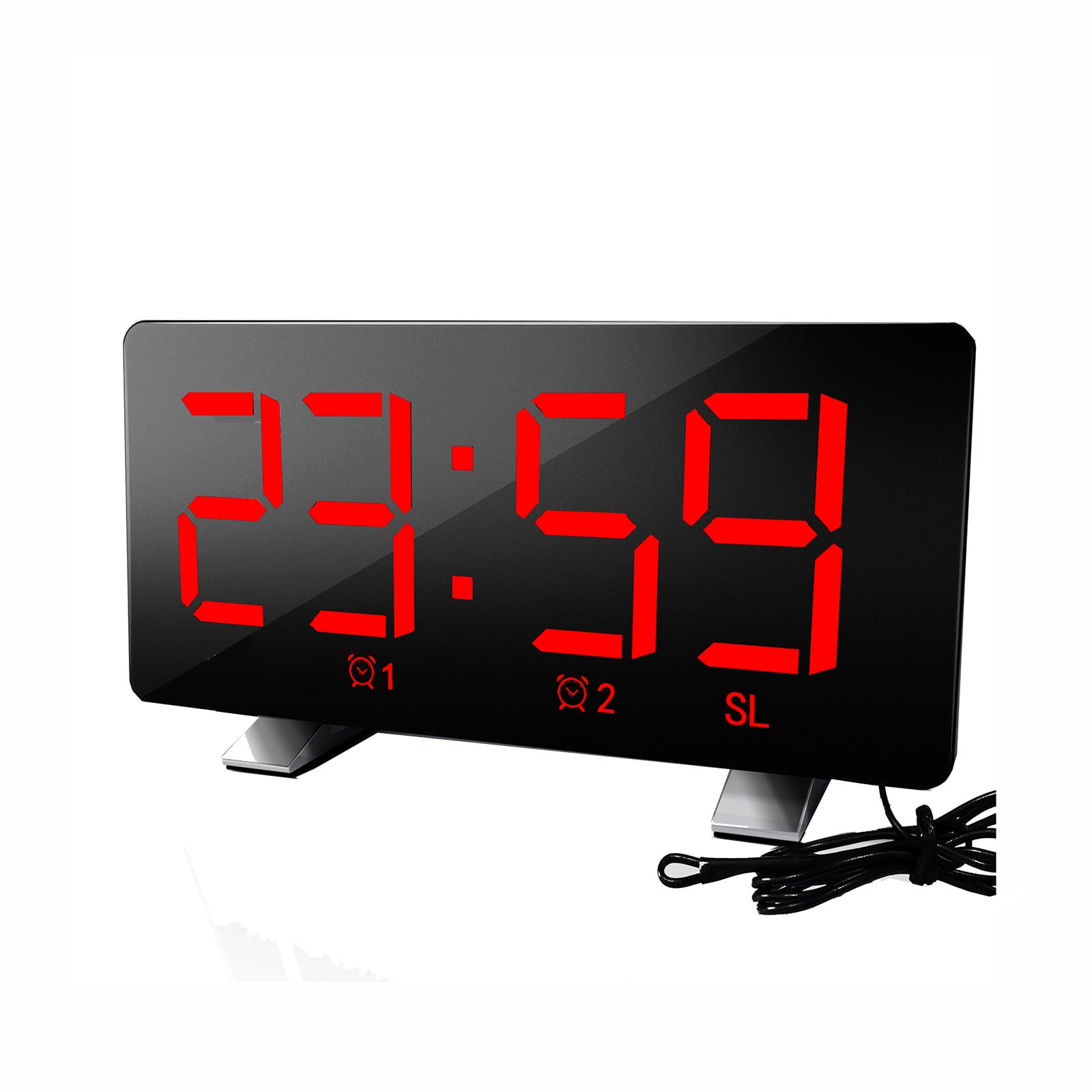 IMossad LED Digital Alarm Clock with FM Radio - Creative Snooze ...