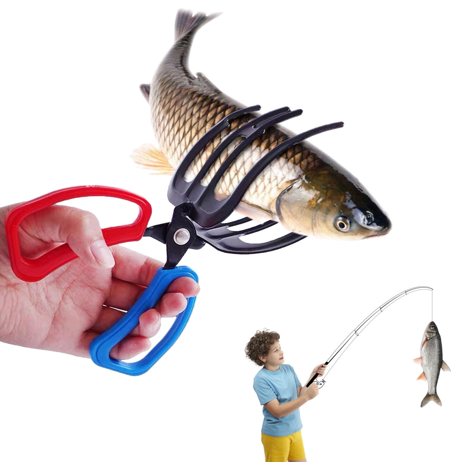 IMossad Metal Fish Gripper Clamp - Portable Fish Grabber and Multi ...