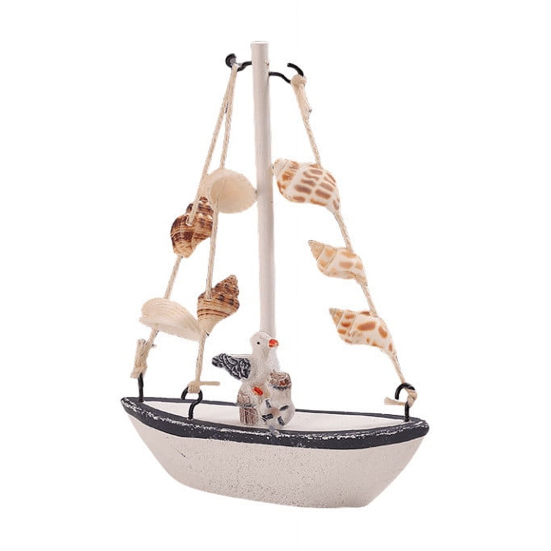 IMossad Miniature Sailing Boat Mini Sailboat Figurines Sailboat Model ...
